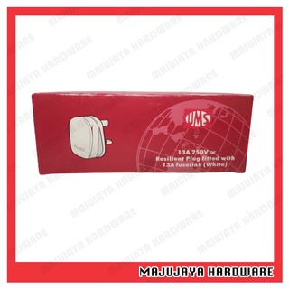 UMS 13AMP 250V A/C Resilient Plug Top Resilient Plug Fitted With 13A ...