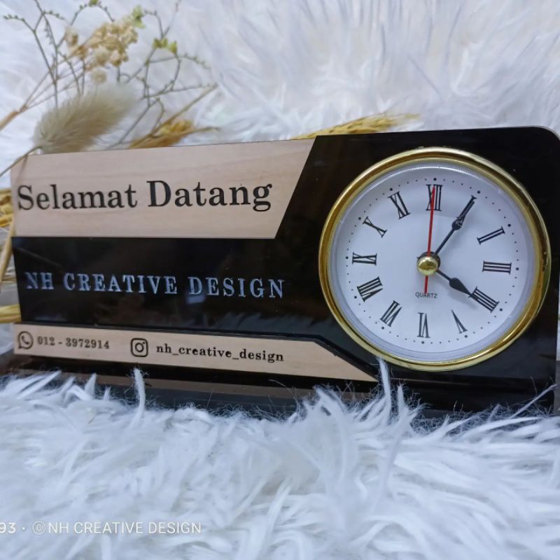 Name Stand Clock / tanda nama cikgu | Shopee Malaysia
