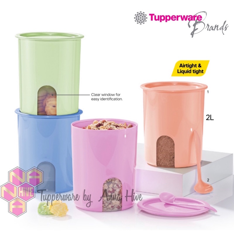 Tupperware One Touch Window Canister (1) | Shopee Malaysia