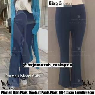 🔥 Women High Waist Bootcut Pants Flare Wide Leg Trousers Bell Bottom ...