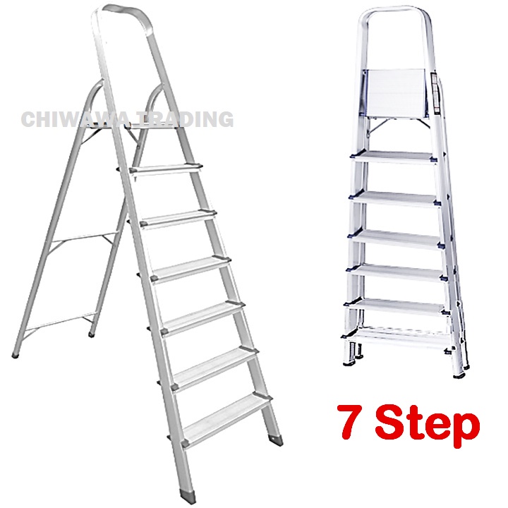 ( LD8 ) 8 Steps Household Commercial Foldable Steel Ladder / Tangga ...