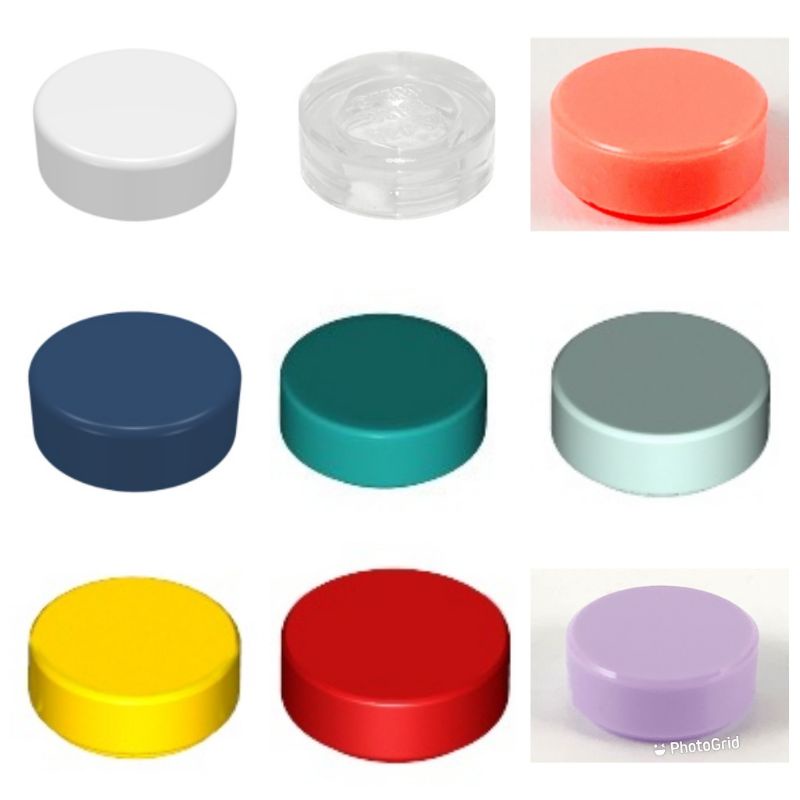 Lego Parts 98138 Tile, Round 1 x 1 | Shopee Malaysia