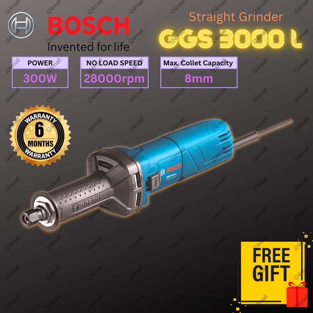 Bosch GGS 3000L Professional Straight Grinder Tools Grender Mesin ...