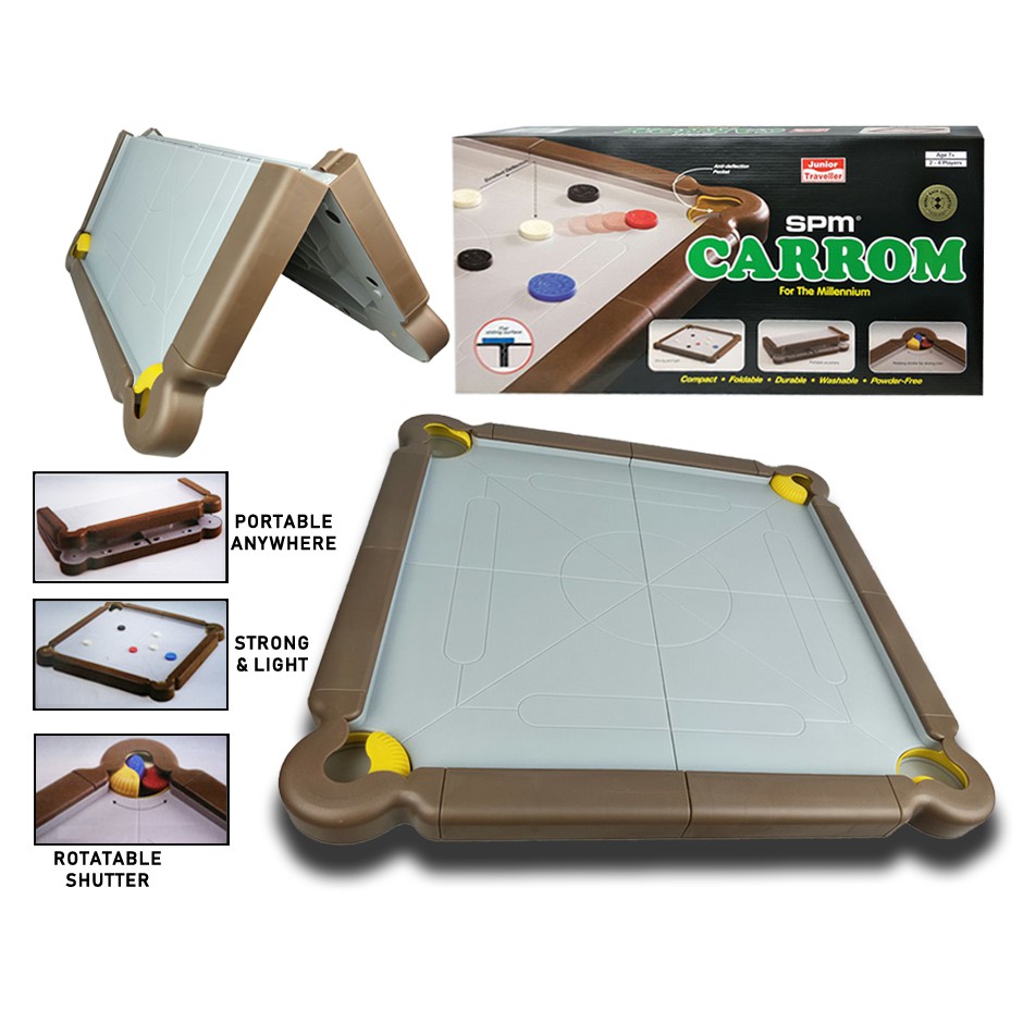 SPM Foldable Carrom Board Set/Papan Karom Boleh Lipat [SPM 172 ...