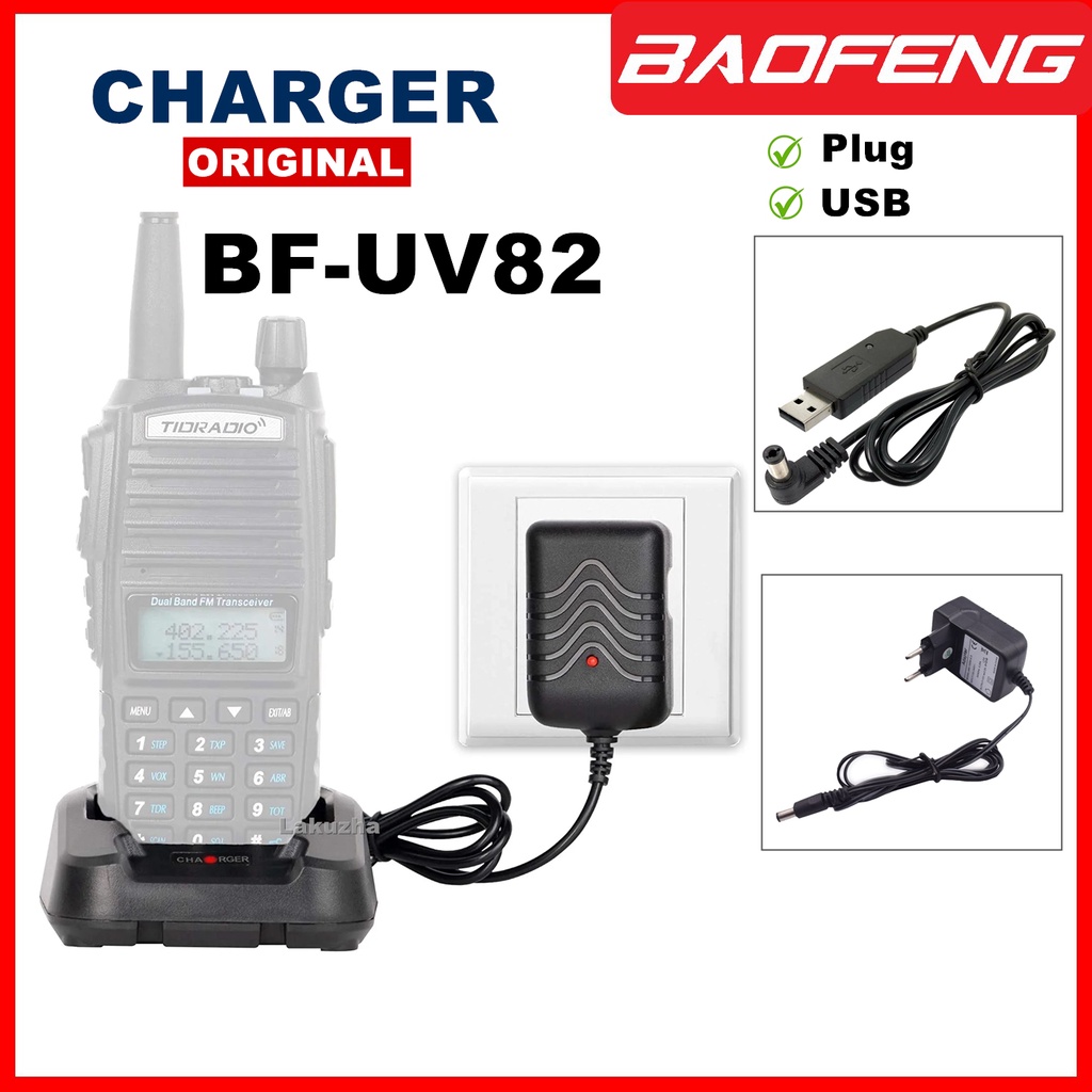 Baofeng UV82 UV8D Baofeng Charger Charging Dock Dekstop Charge With Plug 82 8D original | Shopee ...