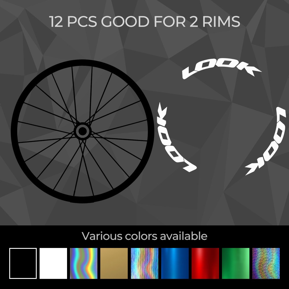 Look Rims Wheel Decals Stickers Mtb And Road Bike Rim Sticker Decals ...
