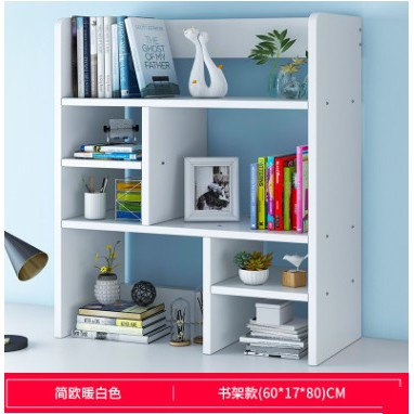 Desktop Book Storage Rack 60x17x80cm Bookshelf Bookshelves Bookcases ...