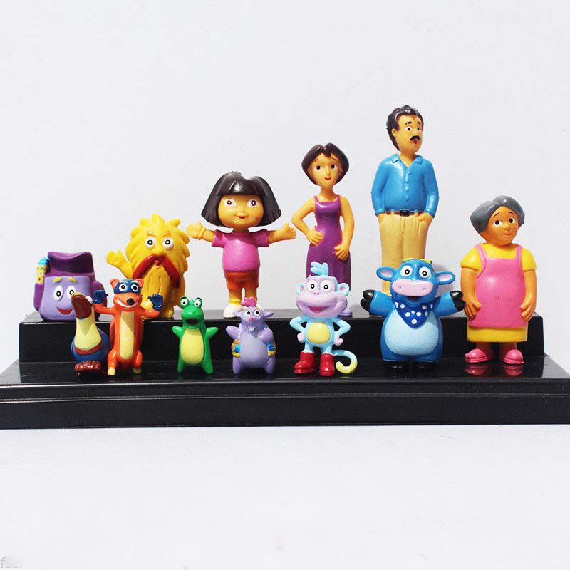 Dora The Explorer Figure Toy Set Playset/Cake Topper Figurines Toys 12 ...