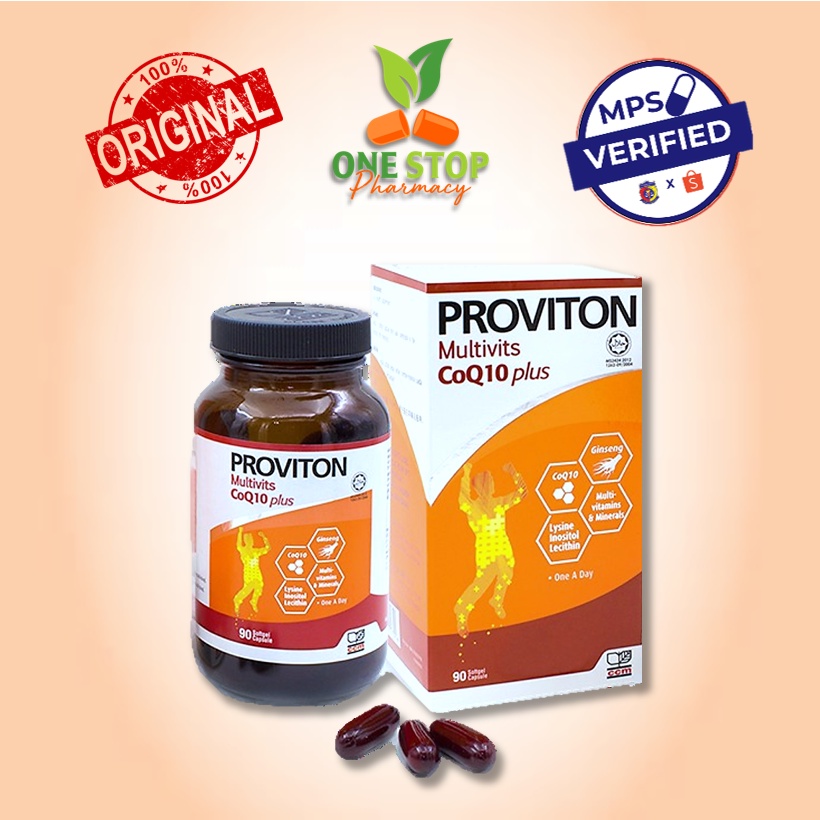 PROVITON MULTIVITAMINS CoQ10 PLUS 90s [Expiry Date: 05/2022] | Shopee ...