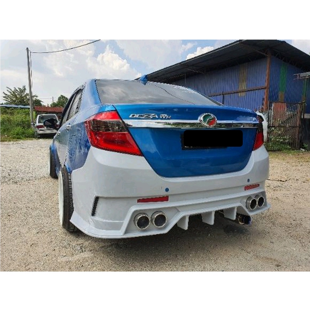 Perodua Bezza Advanced GT Rear Bumper Fiber | Shopee Malaysia