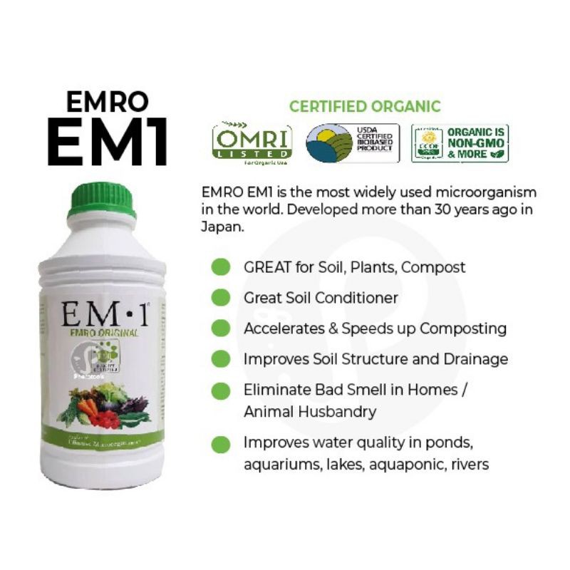 EM1 Effective Microorganisms (1 Liter) | Shopee Malaysia