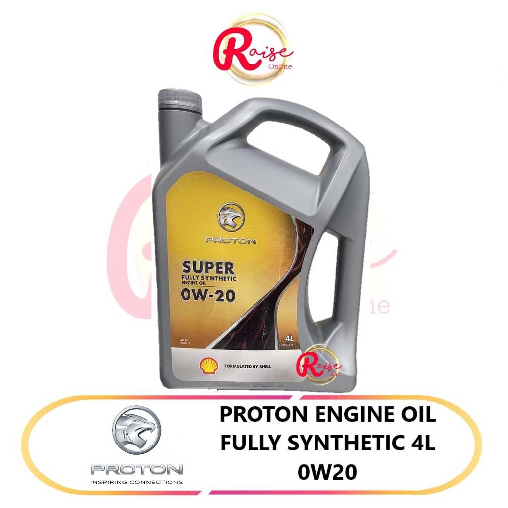 Proton Shell 0w20 Super Fully Synthetic Engine Oil 4L (ORIGINAL ...