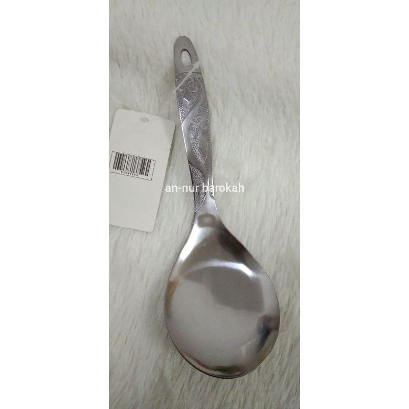 Stainless steel rice paddle/ sudip nasi senduk nasi (25cm) | Shopee ...