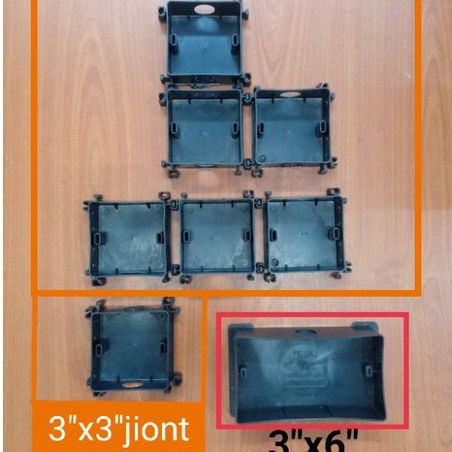 MINIMUM ORDER MIX(5PCS)3x3 Pvc Conceal Jiont Box/ Black Box/Single ...
