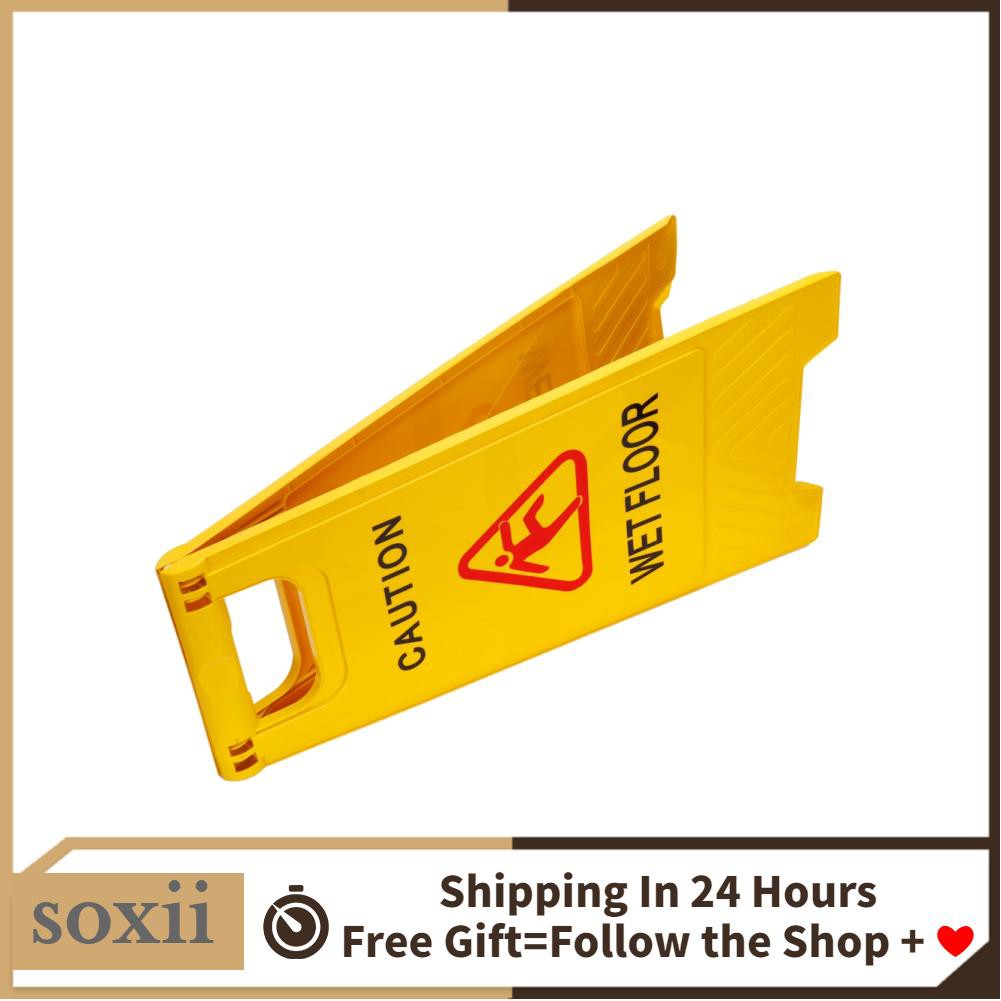 Soxii Wet Floor Caution Safety Sign Folding Swimming Pool Yellow ...