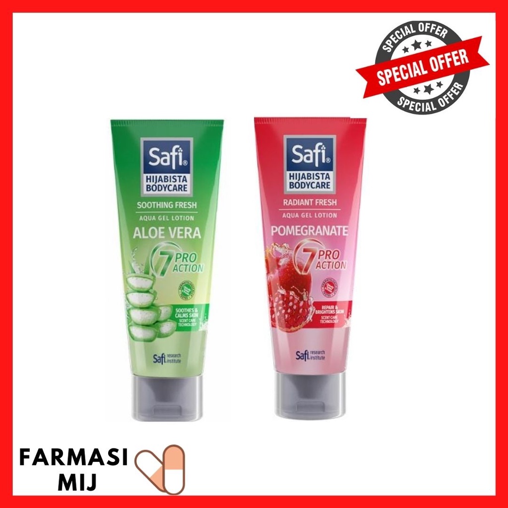 SAFI HIJABISTA BODYCARE SOOTHING FRESH AQUA GEL LOTION 180ml | Shopee ...
