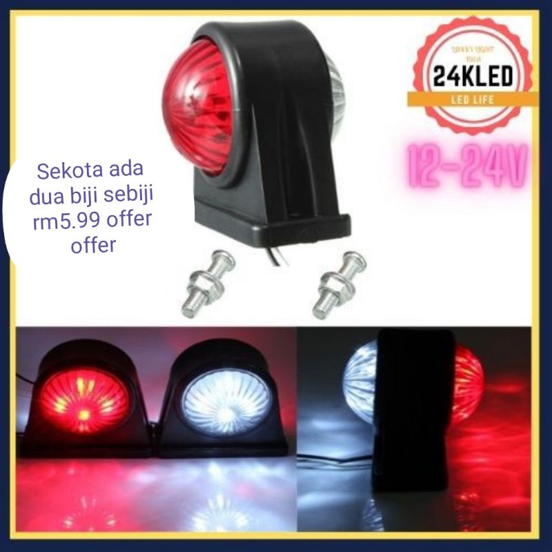 Lorry Lori Truck Light LED Side Lamp Sisi Lampu Body Tepi lorry light ...