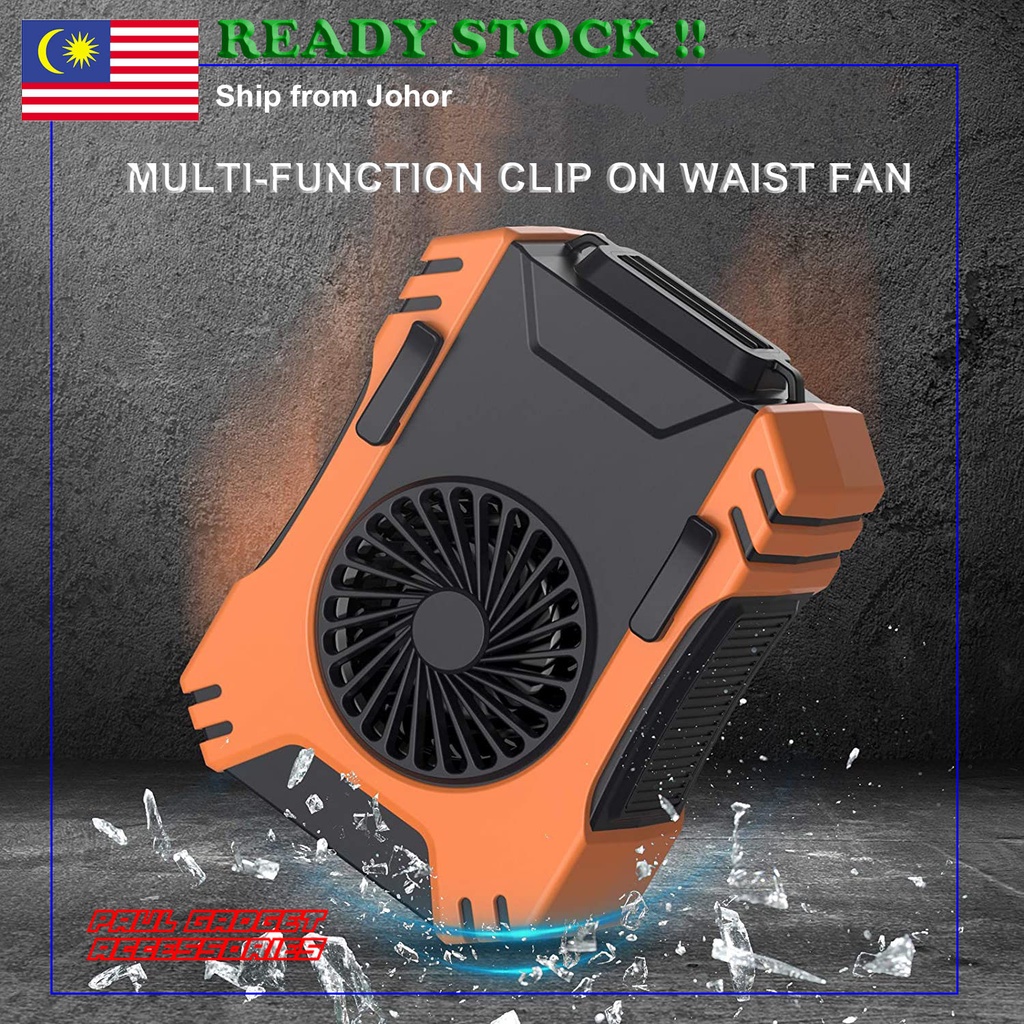[Ready Stock] Hanging Neck Fan Waist Fan, Personal Necklace Cooling Fan ...