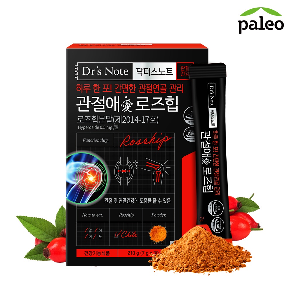 PALEO Drs Note Rose hip powder stick that's good for joints (7g x 30ea ...