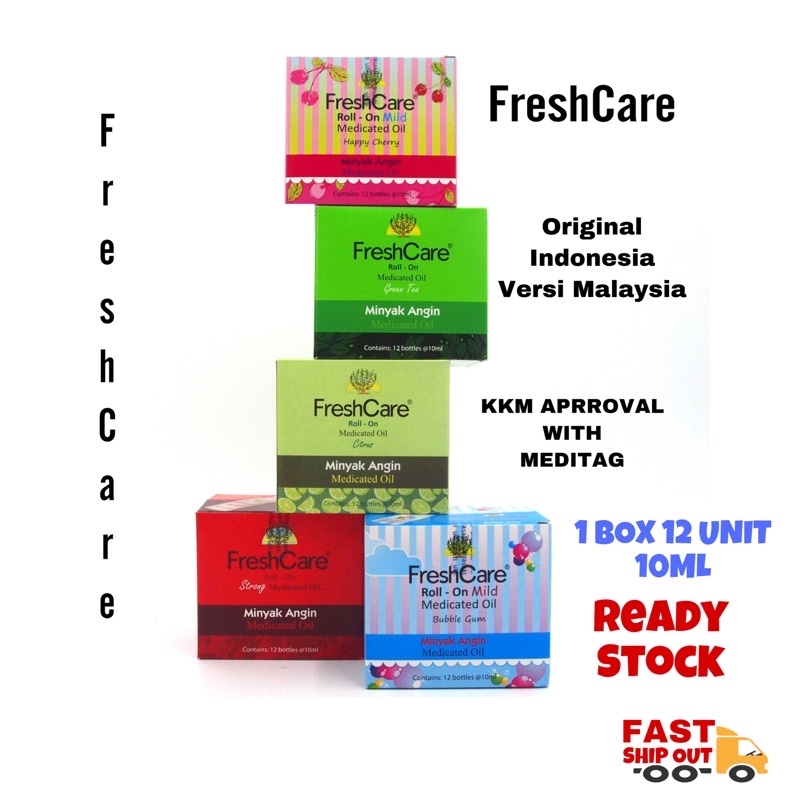 FRESHCARE VERSI MALAYSIA ..100% ORIGINAL .. FreshCare / Minyak Angin ...
