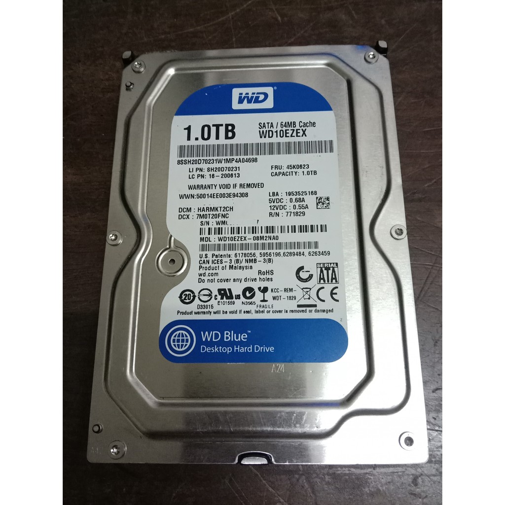 WD PC Hardisk Western Digital WD 1TB (1000GB) 3.5" 3.5 inch SATA ...