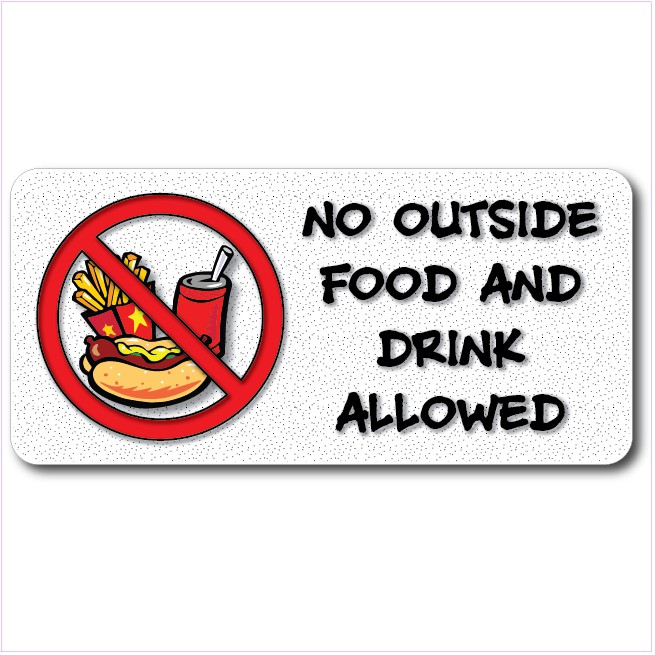 No Outside Food Or Drink Allowed Sign Free Printable Sign, 47% OFF