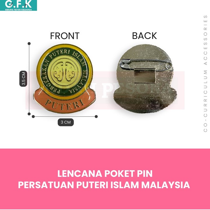 LENCANA POKET PIN PUTERI ISLAM | Shopee Malaysia