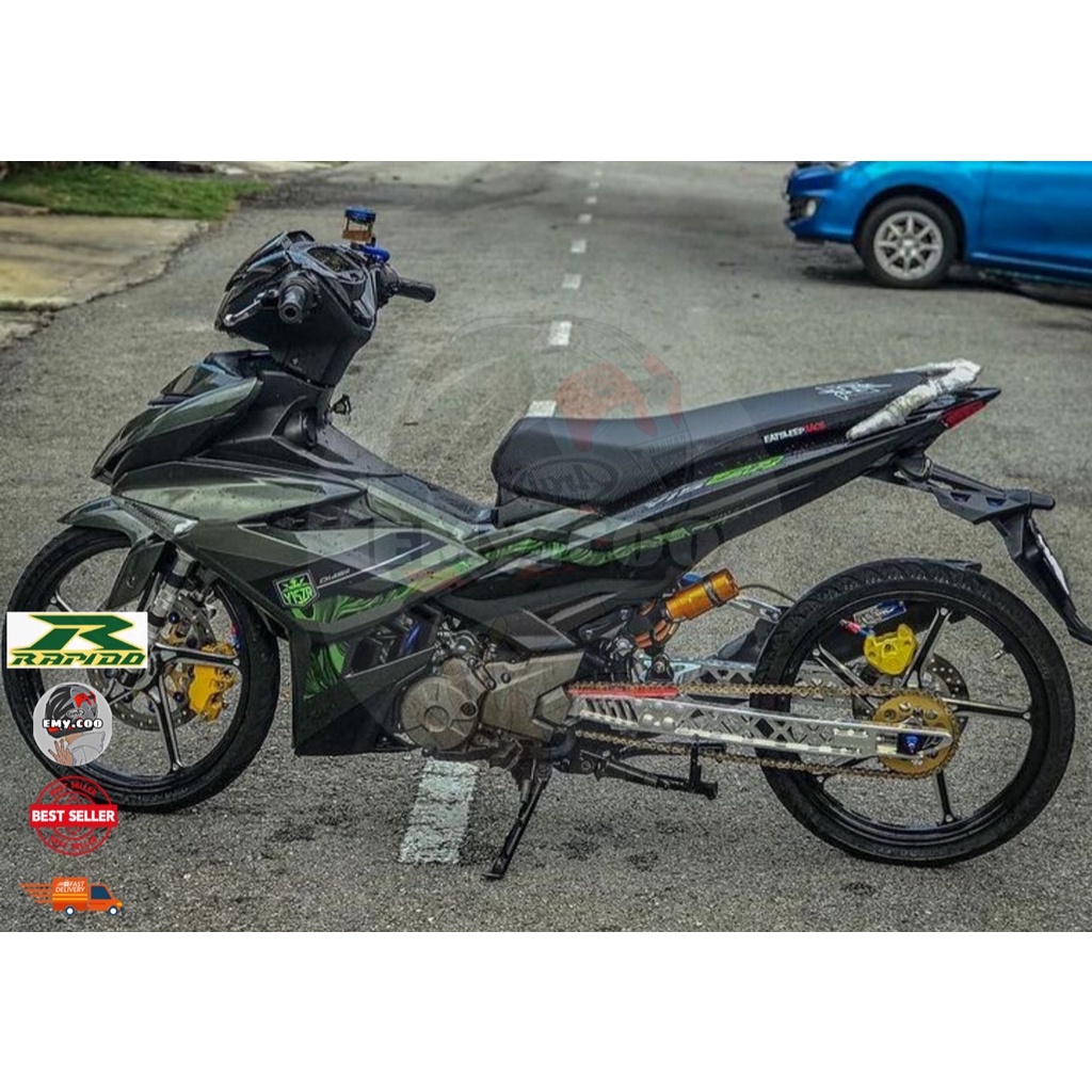 RAPIDO COVERSET ORIGINAL Y15ZR V1 V2 2022 NEW MALAYSIA DESIGN HIJAU ...