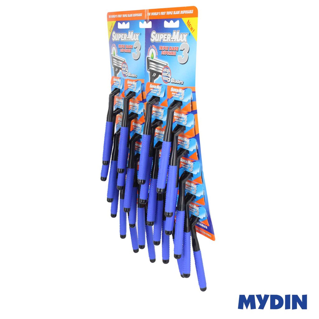 Supermax 3 Disposable Razor Blade for Men AT160 (24pcs)