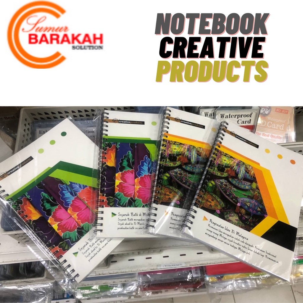 NOTEBOOK /BUKU NOTA BATIK & WAU DESIGN (CREATIVE PRODUCTS) | Shopee ...