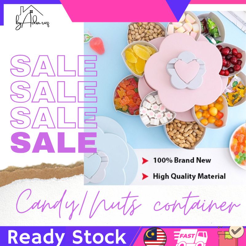 [Ready Stock] - Creative Design Double-Layer Rotating Biscuits Fruits ...