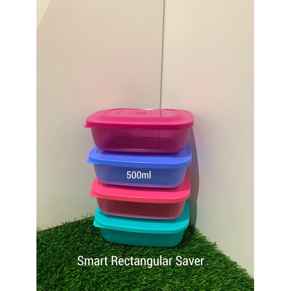 Tupperware Smart Rectangular Saver 500ml Fruits lunch box Sayur Keeper ...