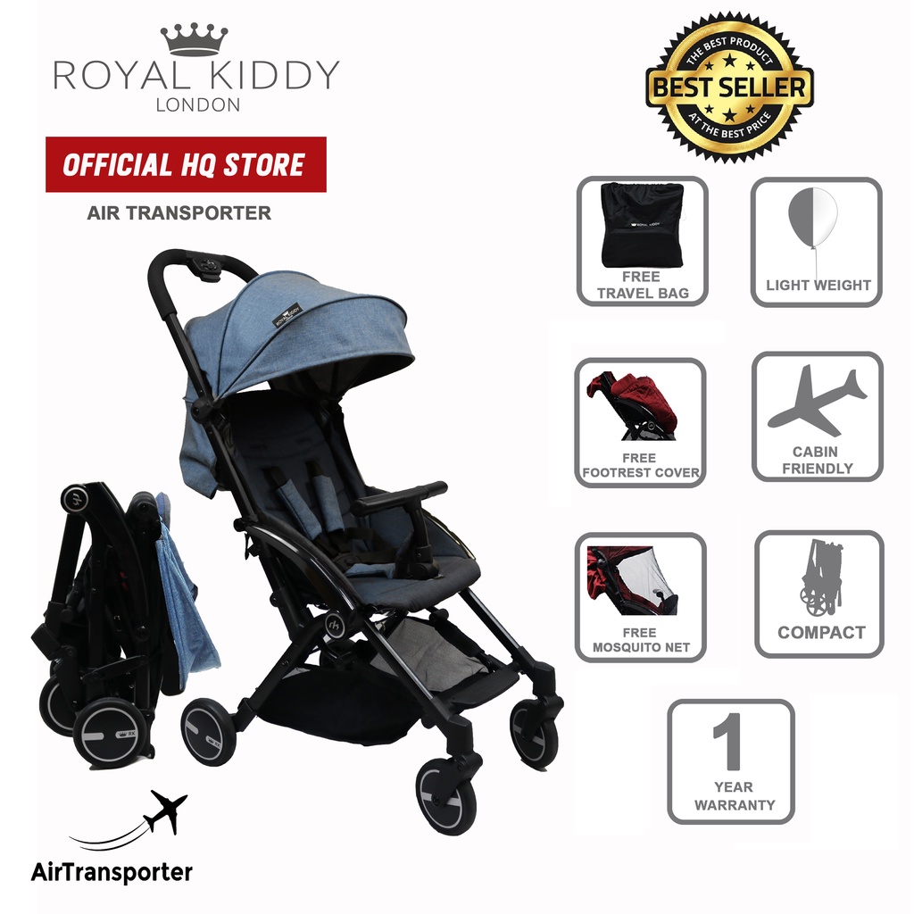 Royal Kiddy Official London Air Transporter Compact Stroller [3 Free ...