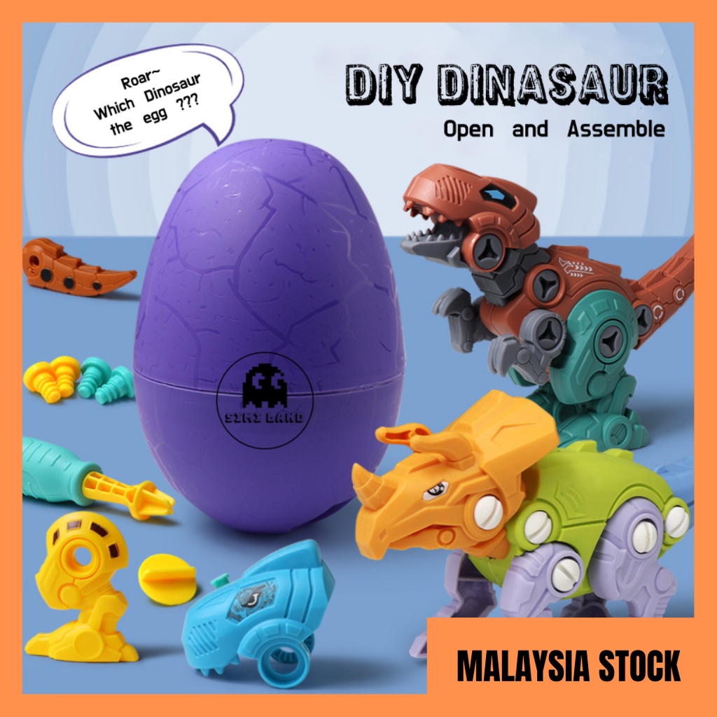 DIY Assemble Dinosaur Toy for Kids with Egg | Shopee Malaysia DIY Assemble Dinosaur Toy for Kids with Egg | Shopee Malaysia