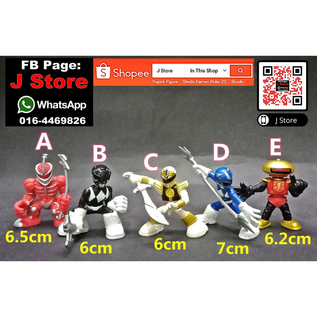 Mighty Morphin Power Rangers chibi figure ( J Store ) | Shopee Malaysia