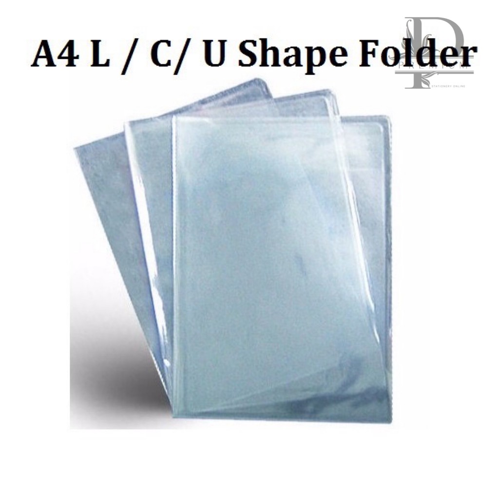 Transparent A4 L Shape/U Shape/C Shape Holder / Waterproof Plastic ...