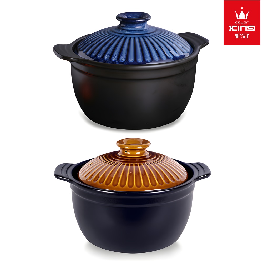 Color King - 100% Ceramic Non-Toxic QIAOCHU 2 Stock Pot (3500ML ...
