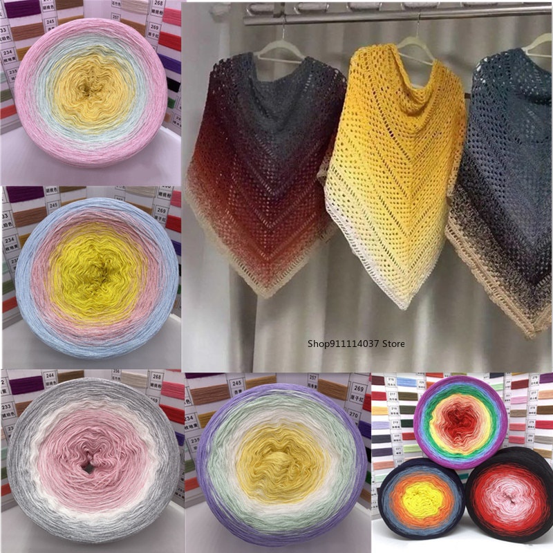 300 G Korean Fashion Cake Yarn 100% Mercerized Organic Cotton Hand ...