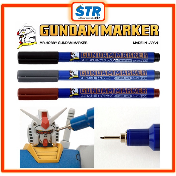 Mr. HOBBY Gundam Marker: Fine-tip for panel lines | Shopee Malaysia