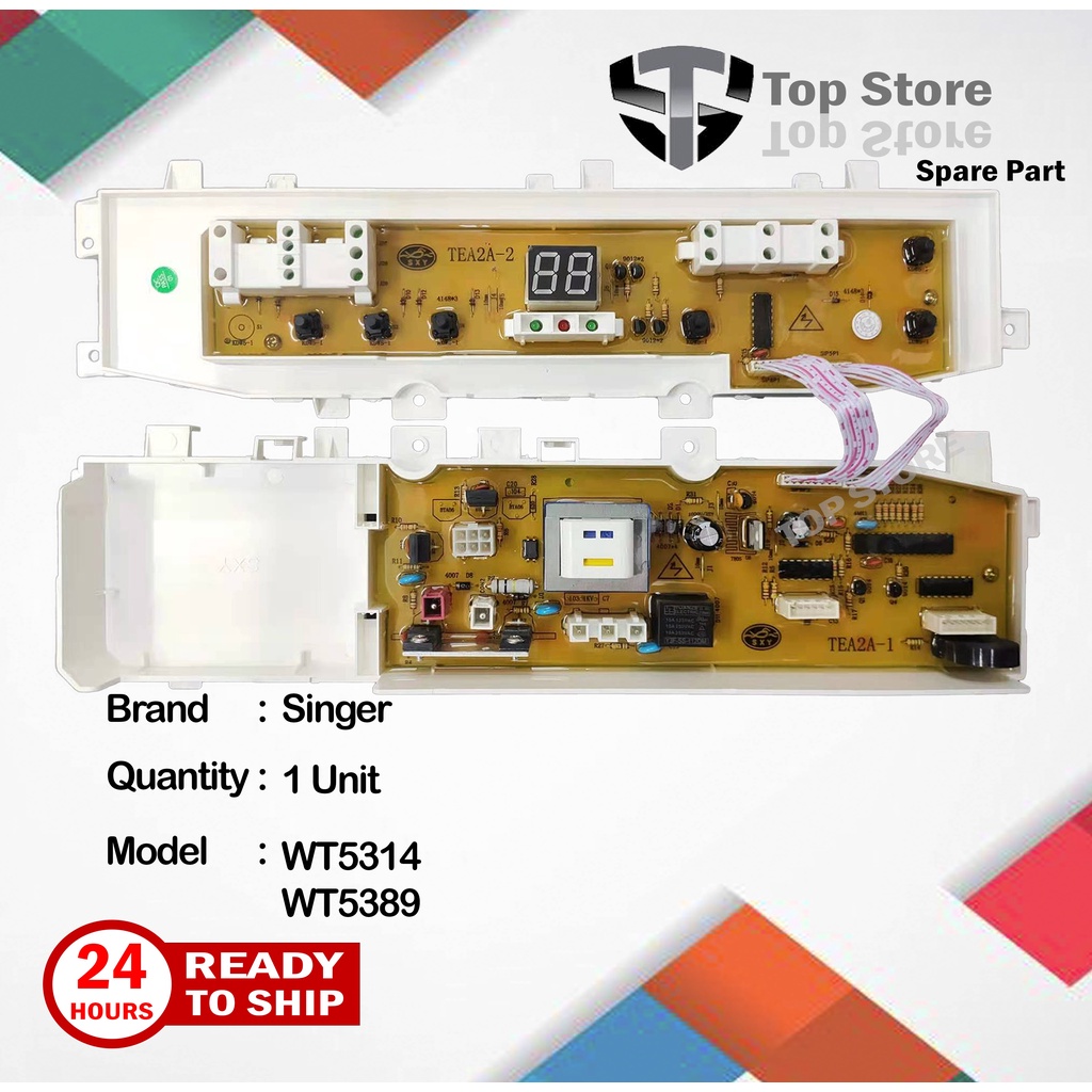Singer Washing Machine PCB Control Board WT5314 WT5389 | Shopee Malaysia