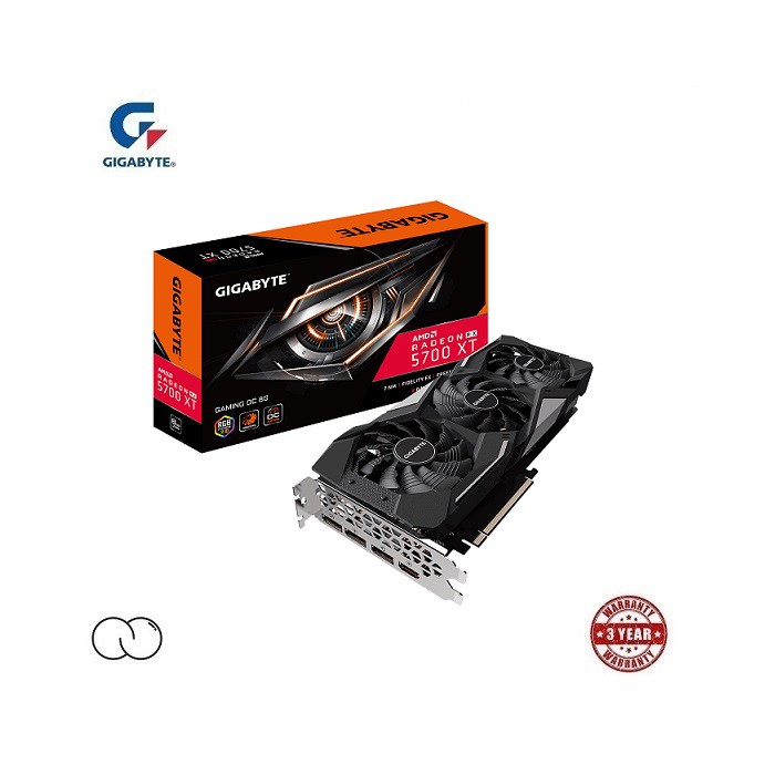 GIGABYTE AMD Radeon RX 5700 XT GAMING OC 8GB GDDR6 GPU / RGB FUSION 2.0 ...