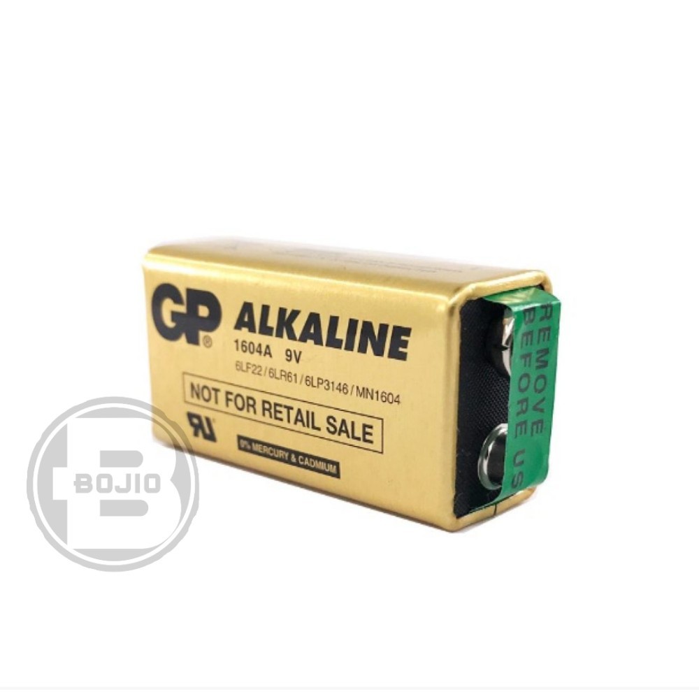 GP 1604A 9V PP3 6LF22 6LR61 MN1604 ALKALINE BATTERY MAXTAG BATTERY ...
