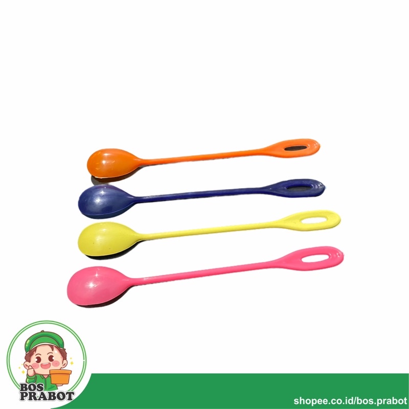 Spoon Ice Cream / Spoon Juice / Long Plastic Spoon / Unique Cute Spoon ...