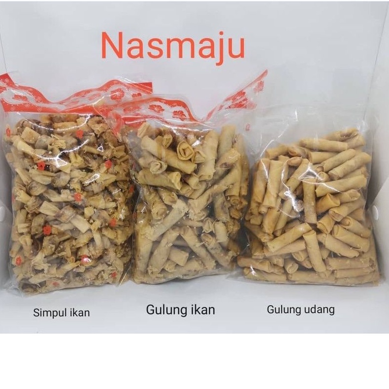 Popia Mini Inti Serunding Inti Ikan Simpul Gulung Dan Popia Mini Inti Udang 200g 500g 1kg