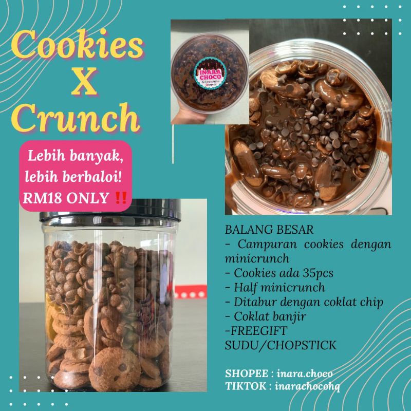 Inara Cookies X Crunch Saiz Besar RM18 | Shopee Malaysia