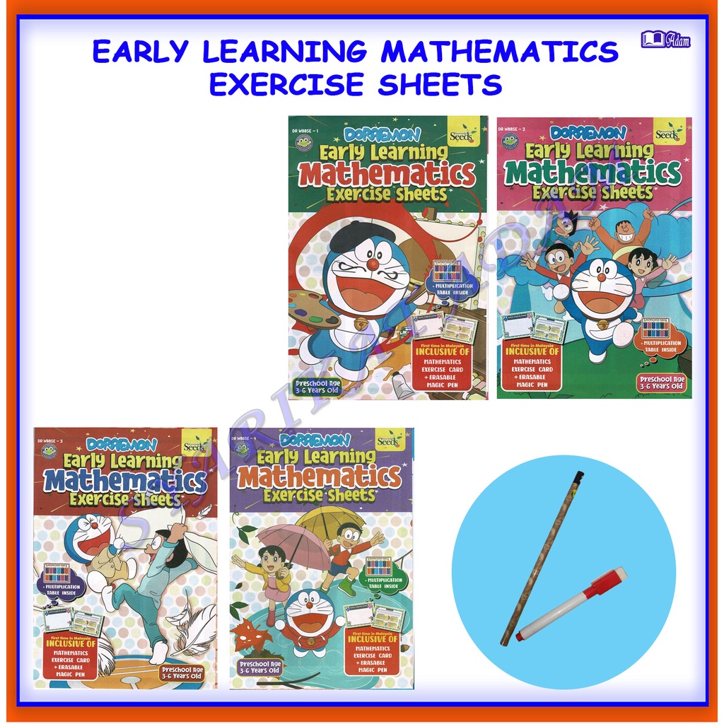 [ADM] EARLY LEARNING MATHEMATICS EXERCISE SHEETS | Shopee Malaysia