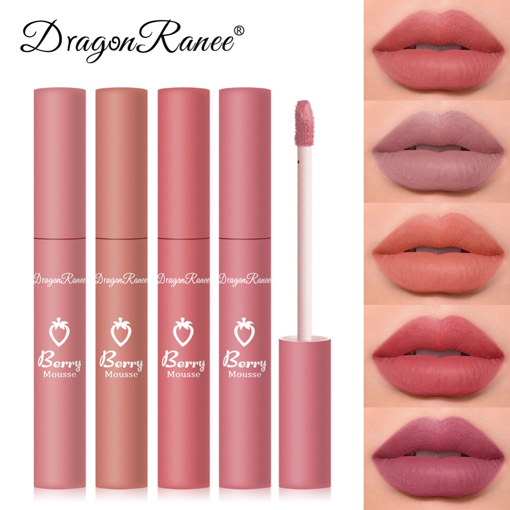 DRAGON RANEE Velvet Matte Lip Glaze Matte Waterproof Non-marking ...