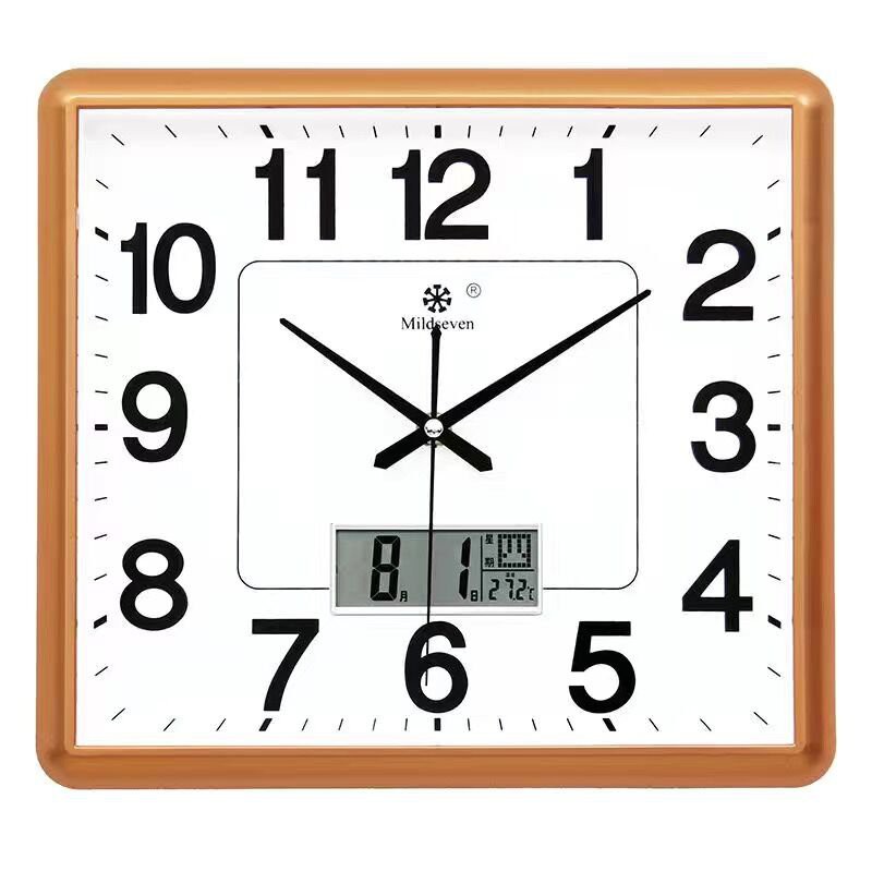 homeRuang Betuk Segi Empat Dua Kalendar dengan Jam Dinding Suhu Bilik ...