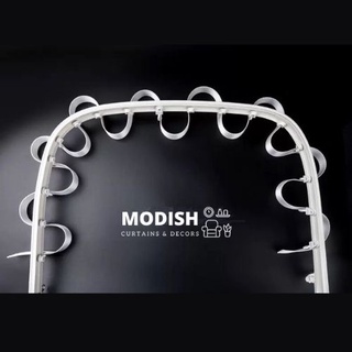 S-Fold Wave bendable curtain rail langsir boleh lentur railing besi ...