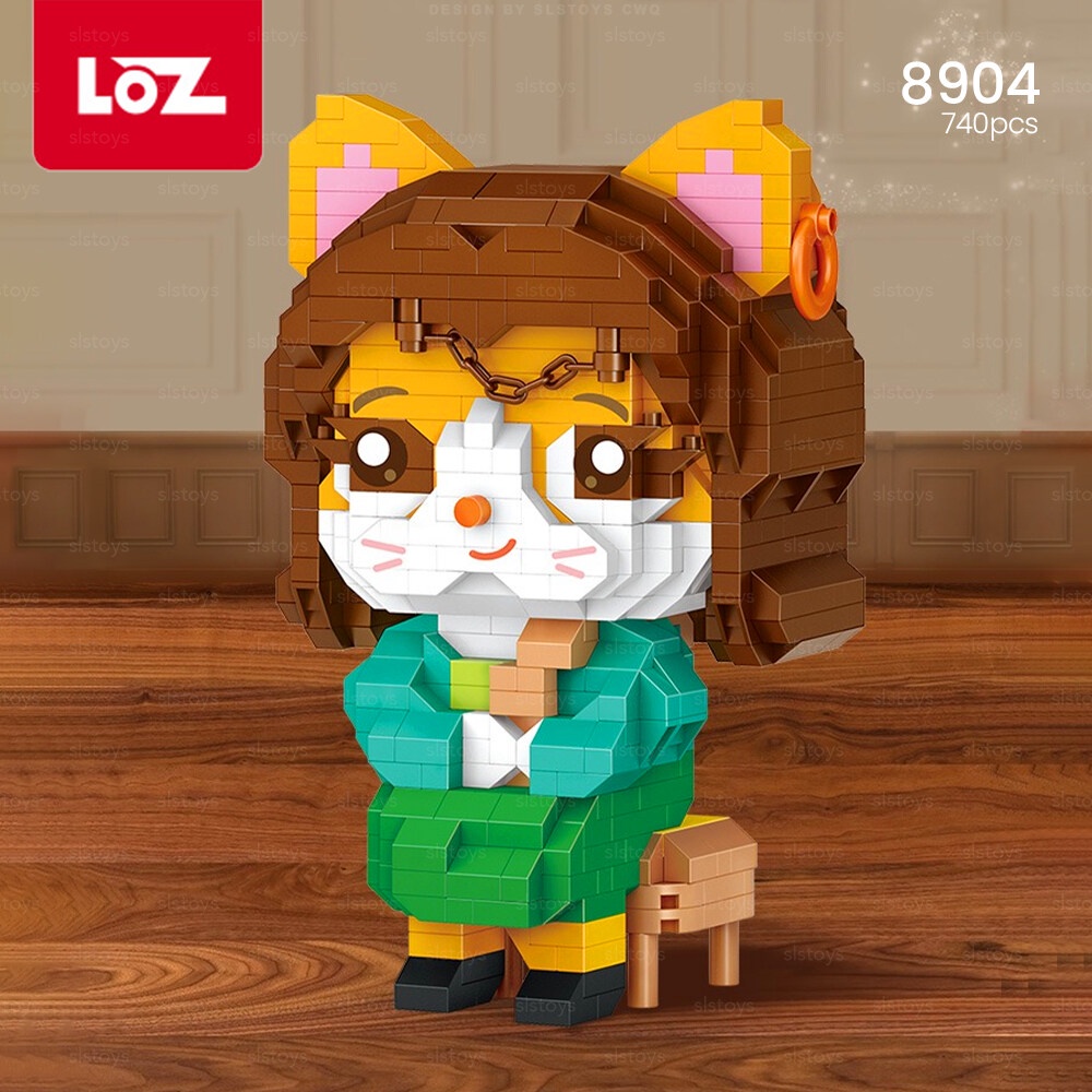 LOZ IDEAS 8904 Mini Block Mona Lisa Cat Meow Sitting Portrait Painting ...